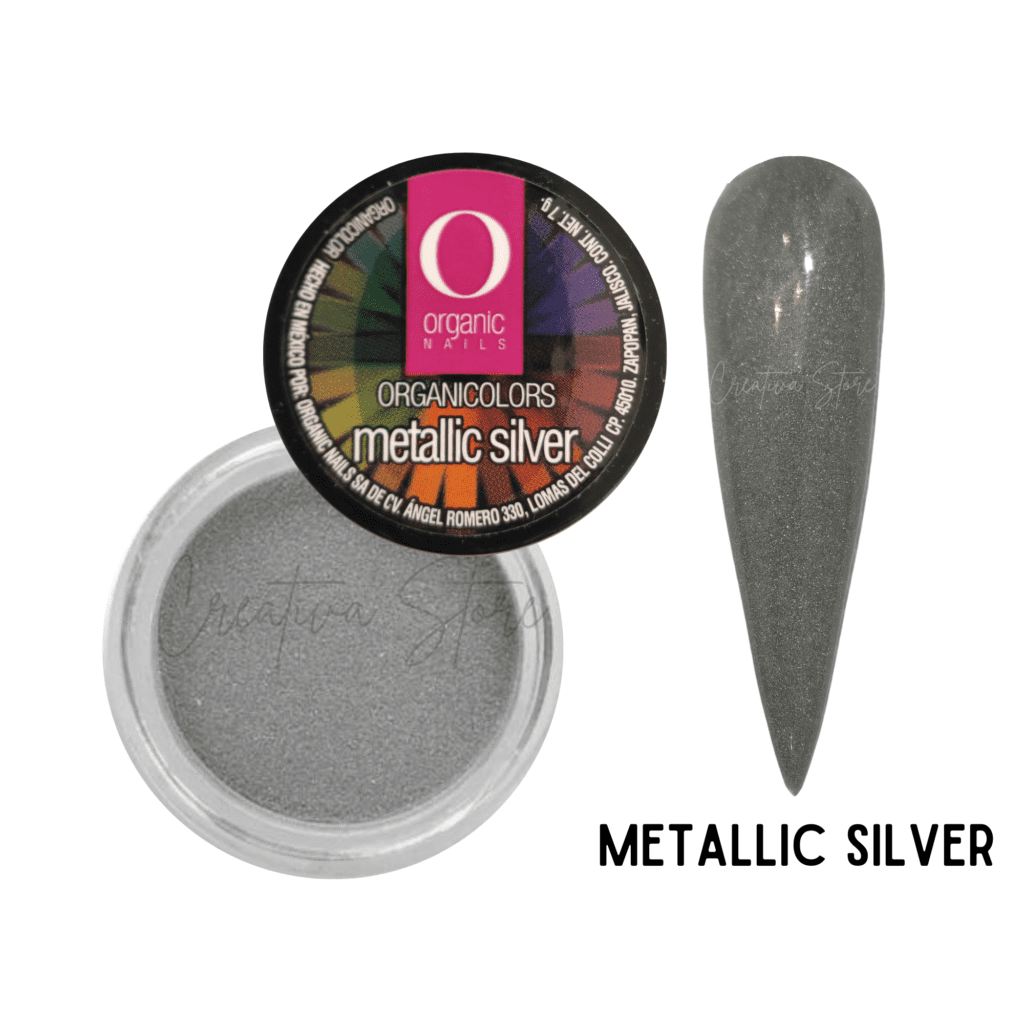 Acrilico Organic Color Metalic Silver 7gr - CREATIVA STORE