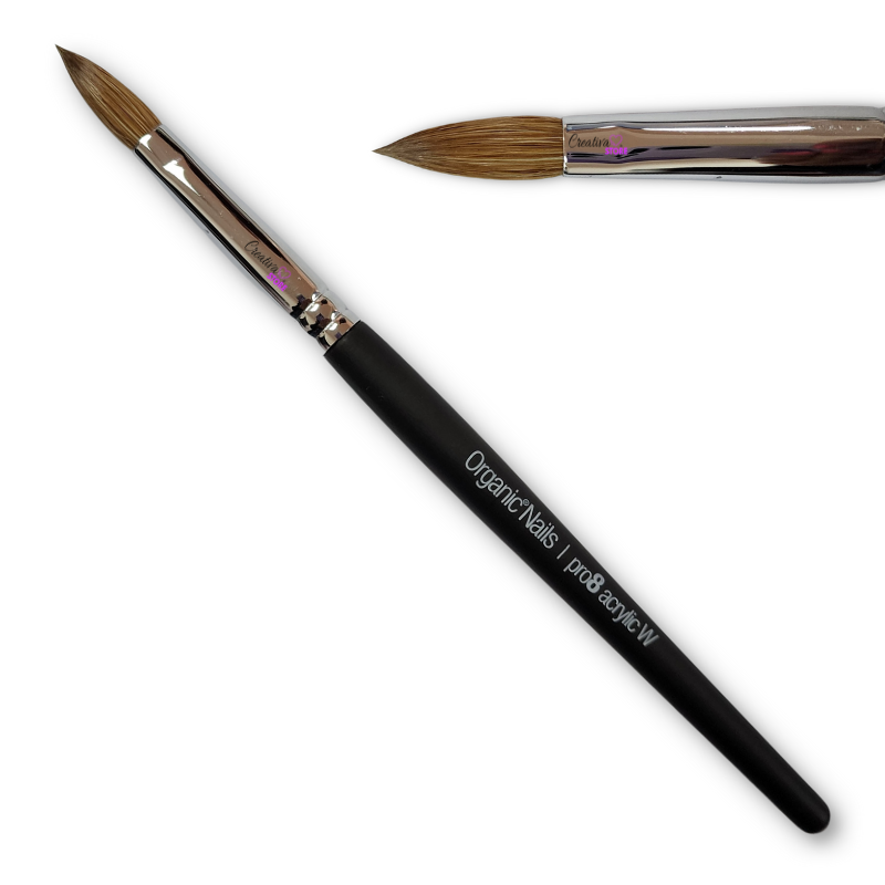 Pincel Kolinsky Pro 8 Organic Nails - CREATIVA STORE